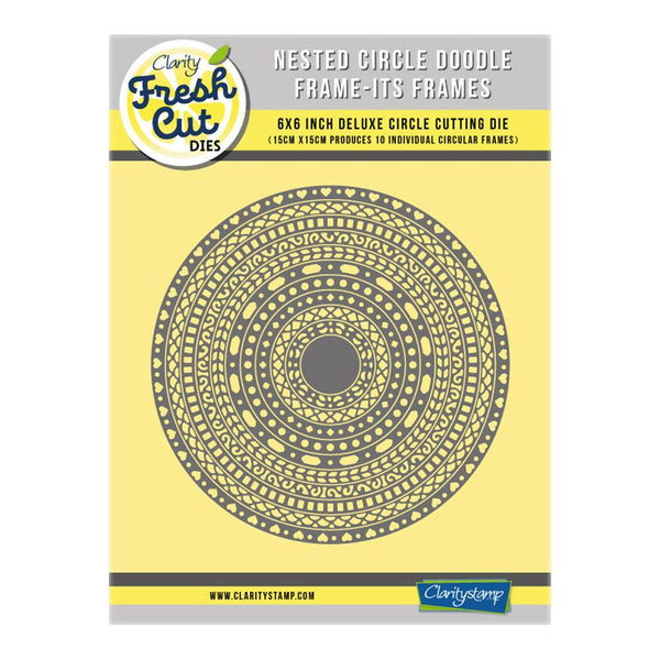 Nested Circle Doodle Frame-its Frames Die Set – Claritystamp