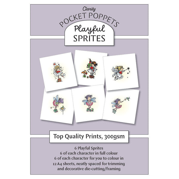 Playful Sprites - Pocket Poppets Card Toppers – Claritystamp