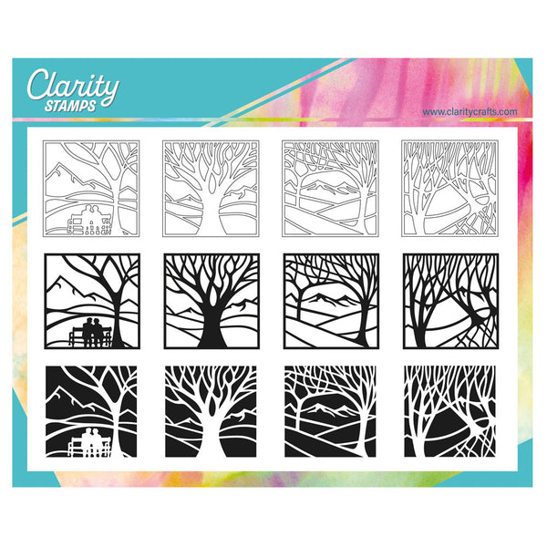 Panoramic - Three Way Overlay A4 Stamp Set – Claritystamp