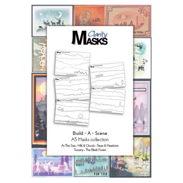 Build-a-Scene Set of 5 A5 Masks – Claritystamp