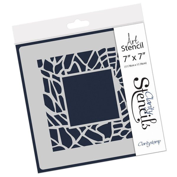 Cobweb Box Frame Stencil 7" x 7" – Claritystamp