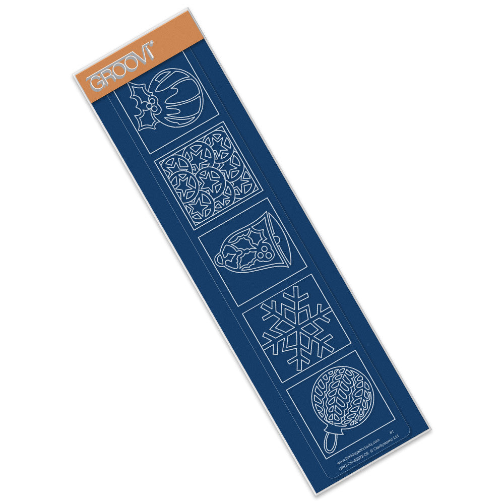 Christmas Squares - Pudding Groovi Border Plate – Claritystamp