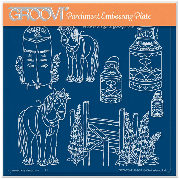 Linda Williams' Romany Caravan Accessories A5 Square Groovi Plate ...