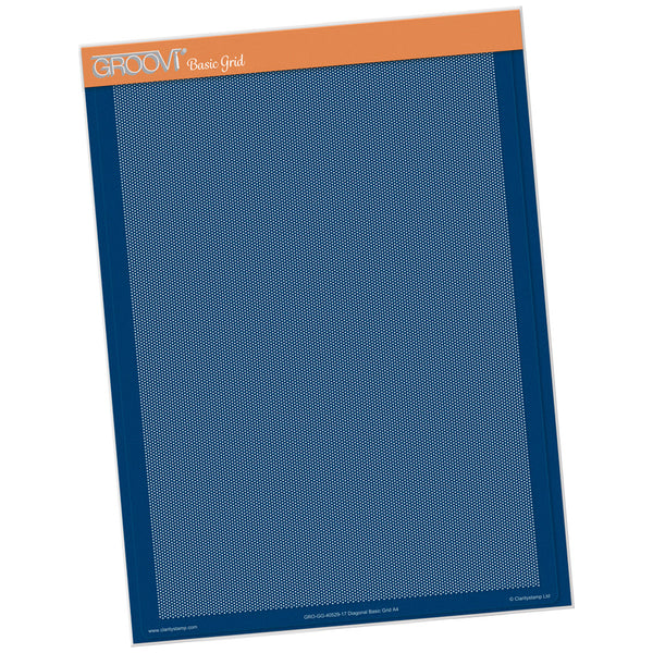 Diagonal Basic Bold A4 Groovi Piercing Grid – Claritystamp