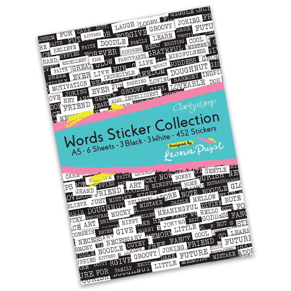 Leonie's Words Sticker Booklet – Claritystamp