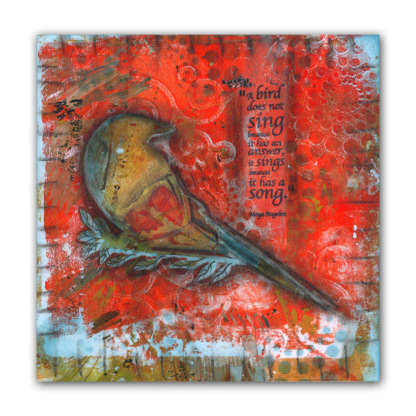 Magpie 3 Stencil 7" x 7" – Claritystamp