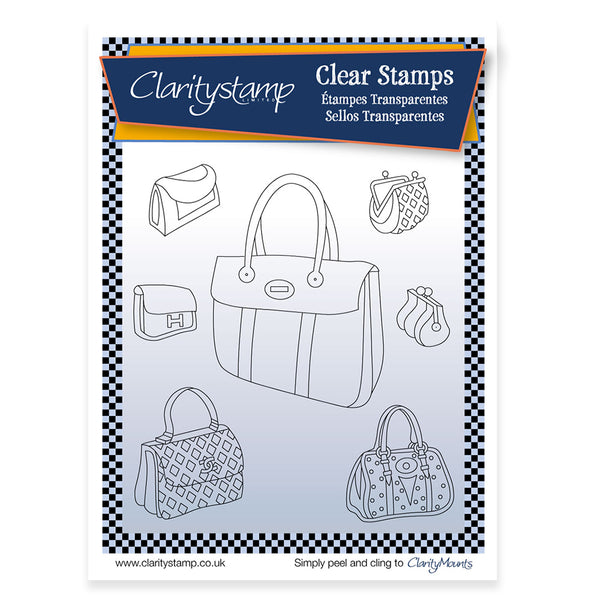 Handbags & Purses + MASK Unmounted Clear Stamp Set – Claritystamp