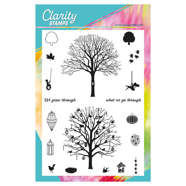 Tree A5 Stamp & Mask Set – Claritystamp