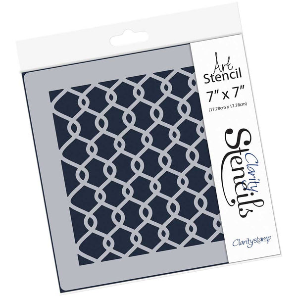 Chain Link 7" x 7" Stencil – Claritystamp
