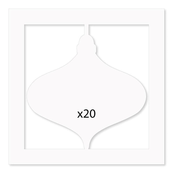 Peace on Earth Bauble Aperture Toppers (Pack of 20) – Claritystamp