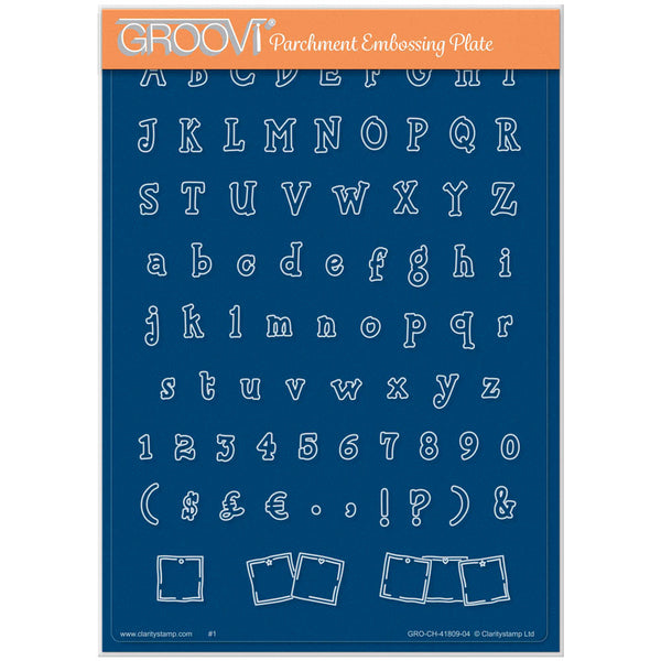 Barbara's Elves Letterbox ABC A5 Groovi Plate – Claritystamp